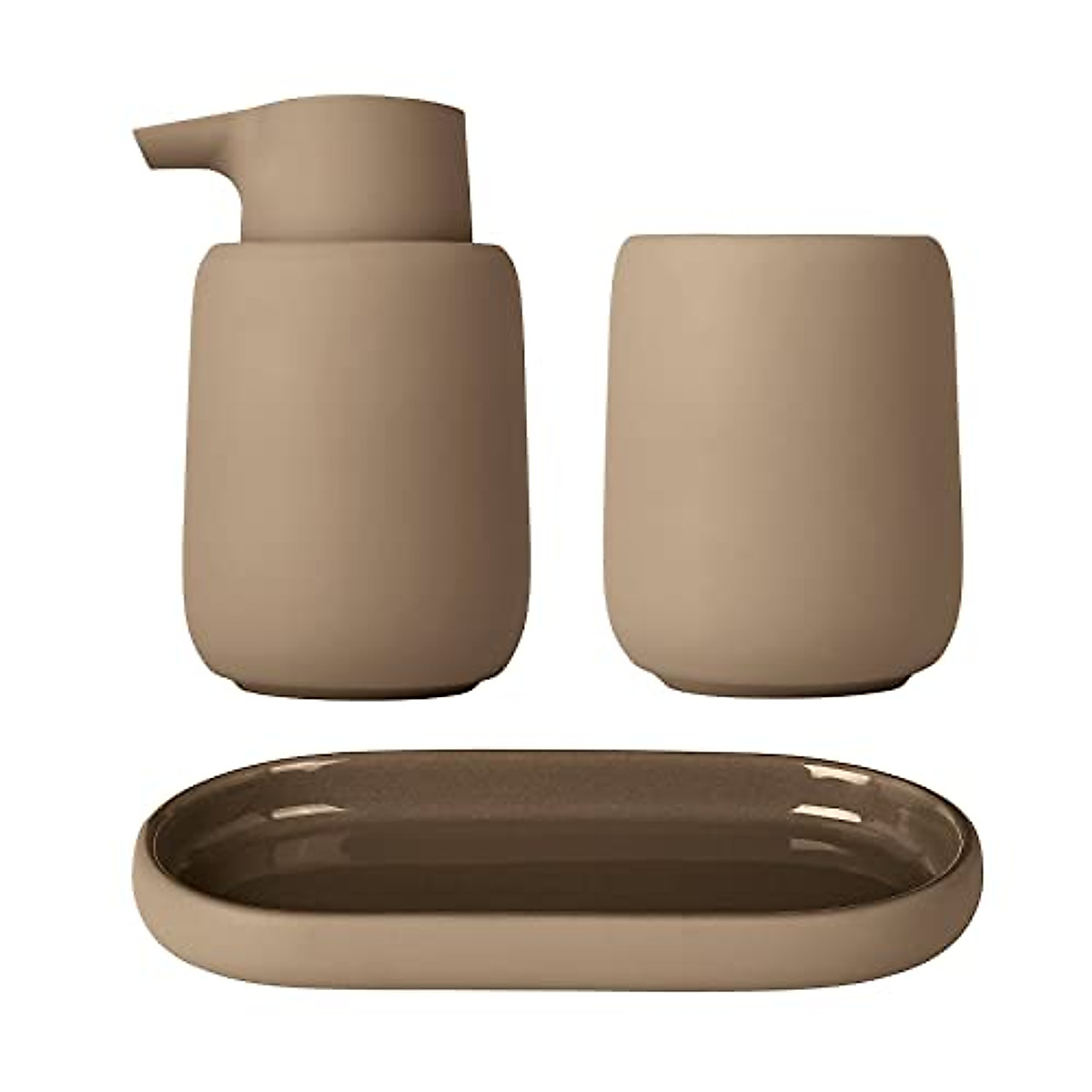 blomus SONO Bathroom Accessory Set in Tan