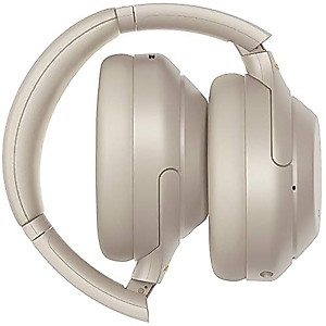 Sony WH-1000XM4 Wireless Industry Leading Noise Cancelling Over-Ear Headphones with Mic for Hands Free Calling and Alexa, Silver WH-1000XM4/S Bundle w/Case + Deco Gear Portable Charger + Gym Bag