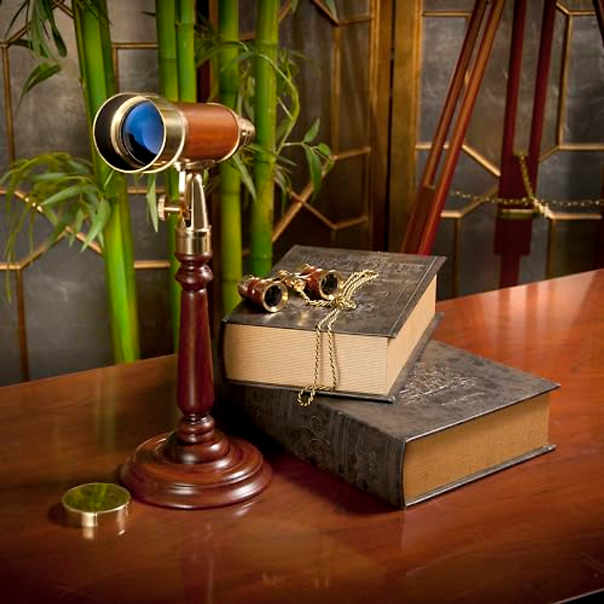 Barska Antique Book Lock Box with Key Lock, black