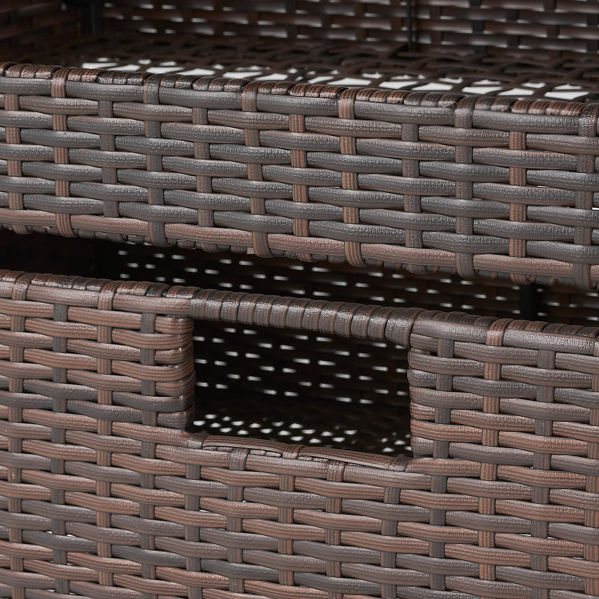 Christopher Knight Home Azriel Indoor Wicker Bar Cart, Multibrown