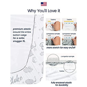 TotAha Premium Stretchy Crib Sheets (2-Pack)-Hypoallergenic, Silky Comfort, Buttery Soft, Calming Effect, All-Season Jersey-Knit Sheets, 28 X 52 X 9'' Extra Deep Pocket Police Car & Sloth