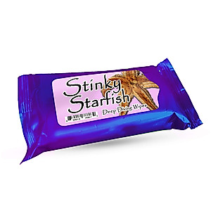 Stinky Starfish Deep Diving Wet Wipes, Funny Moist Wipes for Women, Travel Size, Flushable, Revolutionary and Disposable