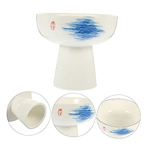 Goblet Glass Trifle Bowl Mini Dessert Cup Glass Salad Bowl Ceramic Bowl Small Dessert Cups Ceramics White Kitchen Pudding Cup Glass Cup Pudding Bowl Fruit Sweets Smooth Easy to Clean