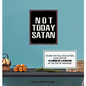 Inspirational Spiritual Religious Wall Art & Decor - Christian Catholic Gifts for Men, Husband, Him - Motivational Poster Picture Print Sign - God Wall Decor - Office, Man Cave, Church