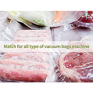 Funnyleaf 100Pk 12" ×16" 8.5mil thick Vacuum Food Sealer Bags with BPA Free and Heavy Duty,Commercial Grade Vacuum Sealer Freezer Bags Compatible with Any Type Vacuum Sealer Machine