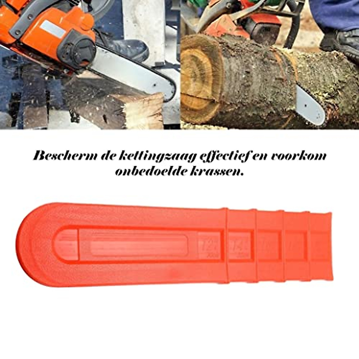 Eioflia Chainsaw Bar Blade Protective Cover Scabbard Universal Guide Plate Scabbard Cover for Garden Tools Scabbard Universal Guide Plate Plastic Chainsaw Bar Protective Cover