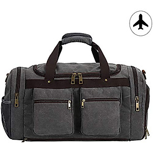 Weekender Overnight Duffel Bag Shoe Pocket for Women Men Weekend Travel Tote Carry On Bag