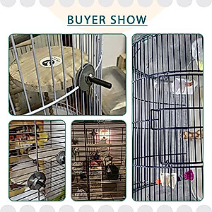 3 Pack Bird Perch Platform Round Wooden Playground Board Wood Stand Rack Suit Budgie Toys Bird Tree Perches for Parrot Parakeet Cockatiel Conure Hamster Gerbil Rat