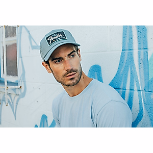 AMERICAN NEEDLE Fender Guitar Baseball Hat, Surplus Collection, Light Blue (FEND-2002A-LTBL)