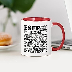CafePress ESFP Performer Myers Briggs Personality Mugs Ceramic Coffee Mug, Tea Cup 11 oz