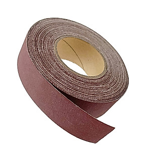 400 Grit Continuous Sandpaper Roll 1" x 26 Feet Emery Cloth Aluminium Oxide Abrasive Sandpaper Roll Drum Sander Sandpaper Rolls for Wood Furniture Finishing Metal Sanding Automotive Polishing