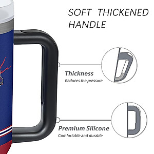 New-York 30 oz Tumbler with Handle and Straw,Car cup,Coffee Mug,100% Leakproof Insulated Tumbler with Lid and Straw,Made of Stainless Steel,Cup Holder Friendly Base,Classic Collection Gifts for Fans