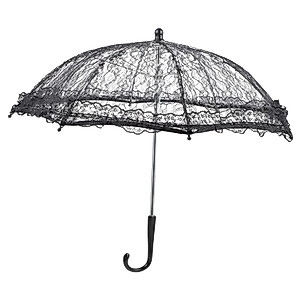 Toyvian Umbrella Lace Parasol Umbrella- Vintage Wedding Bridal Umbrella for Photo Props Wedding Decoration Parasol Umbrella