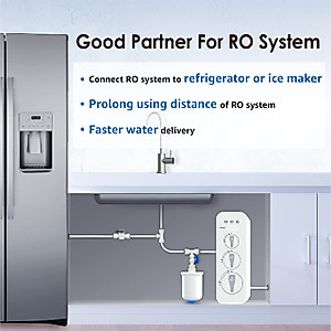 Waterdrop G3P800 Reverse Osmosis System with WD-PMT Small Pressure Tank, 800 GPD Fast Flow, NSF/ANSI 58 & 372 Certified, 3:1 Pure to Drain, Bundle