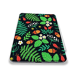 Cute Plants Tropical Leaves Pattern Case Compatible with All Generations iPad Air Pro Mini 5 6 11 inch 12.9 10.9 10.2 9.7 7.9 Plastic Fabric Cover Slim Smart Stand SN900 (8.3" Mini 6th gen)