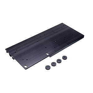 MotorGuide 8M0095973 Universal Quick-Release Bracket Top Plate for Electric Trolling Motors — Aluminum — Black