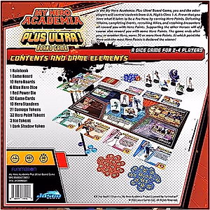 My Hero Academia Plus Ultra Board , Strategy Game for Adults & Teens | Ages 14+ | 2-4 Players | Average Playtime 30 Minutes | Made by Jasco Games