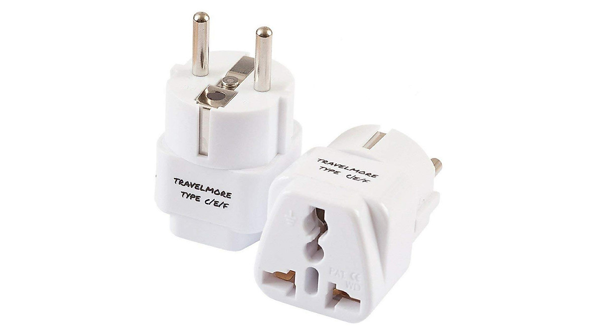 European Travel Adapter Pack for Europe Outlets - Type C, E & F