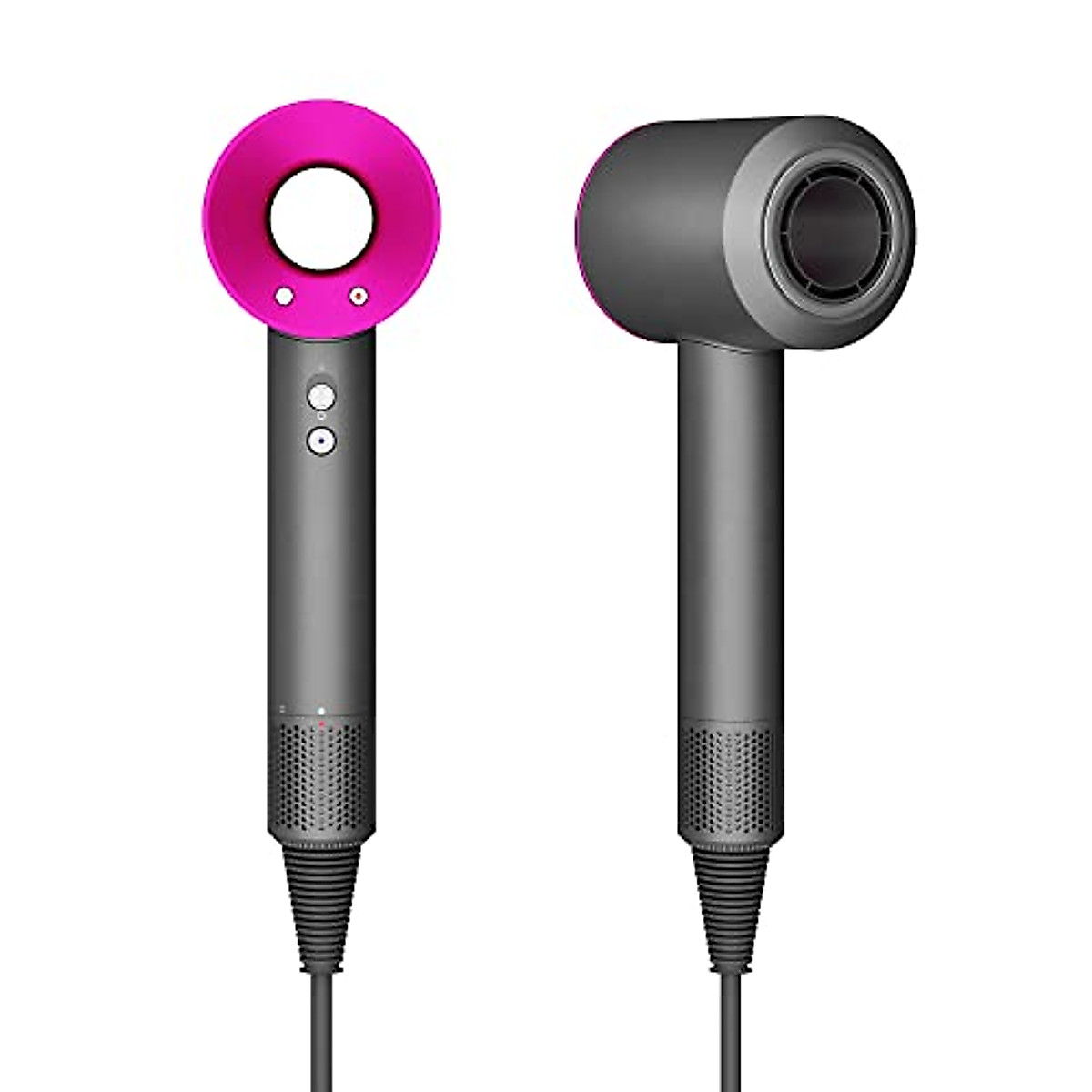 Limited Edition Dyson Supersonic Hair Dryer with ClothZen Cloth – Includes Flyaway Attachment, Styling Concentrator, Diffuser, Gentle Air Attachment & Wide-Tooth Comb – Iron/Fuchsia 1.0 Count