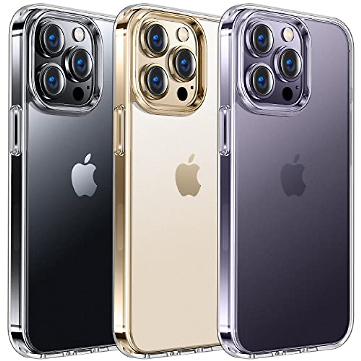 Alphex Beyond Clear for iPhone 14 Pro Max Case [Never Yellowing][Look as Caseless] 10FT Military Grade Protective Soft Glossy Bumper Matte Slim Women Men Phone Cover 6.7 inch, Matte Clear