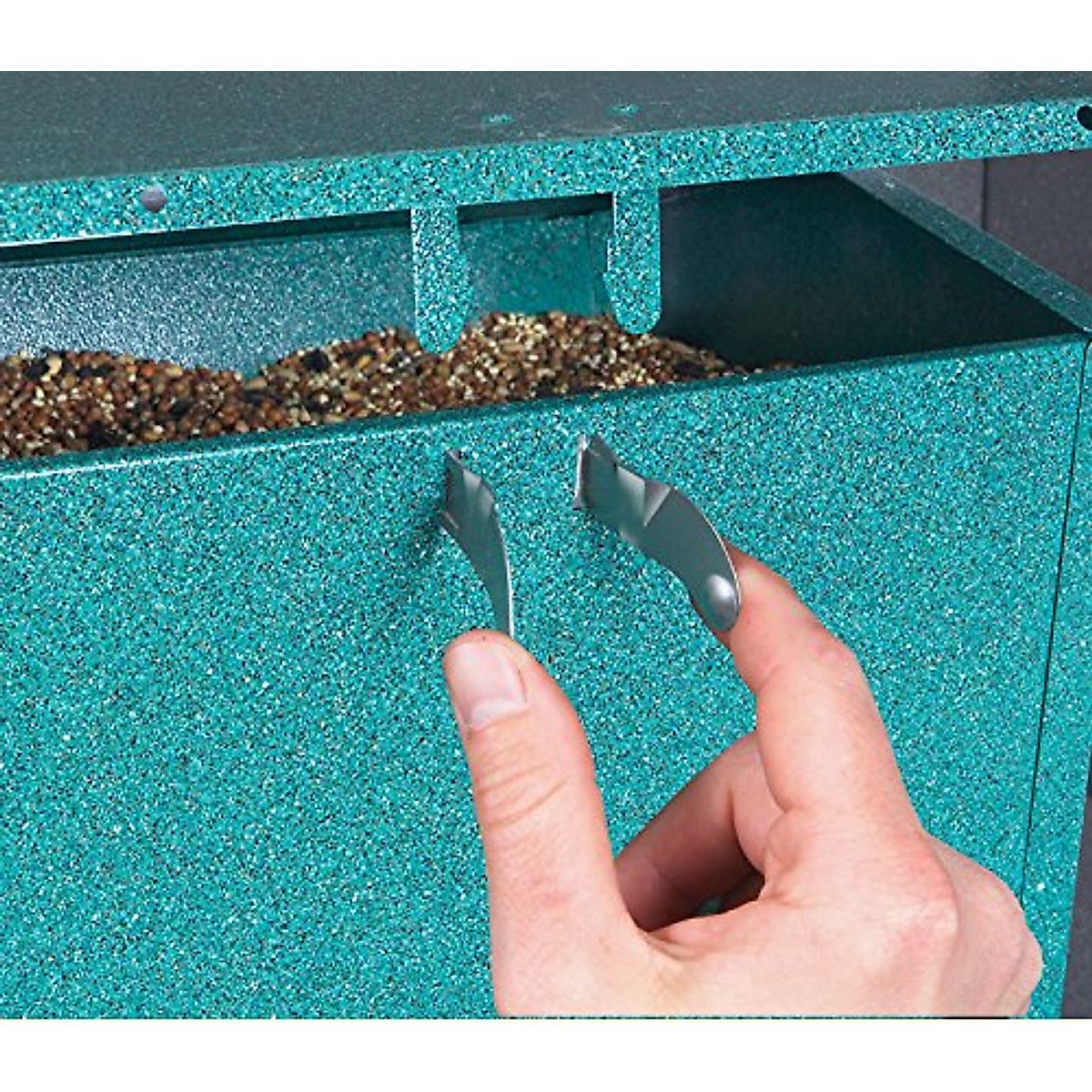 Heritage Farms Woodlink Absolute Squirrel Resistant Bird Feeder, Model 23803, beige