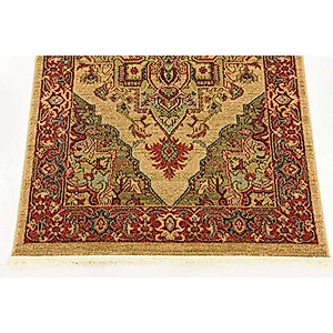 Unique Loom Sahand Collection Traditional Geometric Classic Tan Area Rug (3' 3 x 5' 3)