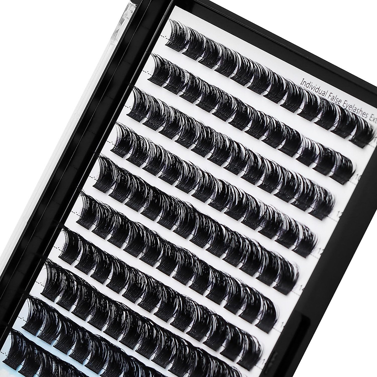 10Rows,Large Pack Grafting Mixed 10-12-14-16mm/14-16-18mm/12-14-16mm Wide Stem Cluster Eyelashes D Curl Individual False Eyelashes Home DIY Eye Lashes Extensions (mixed 10-12-14-16mm)