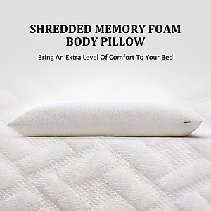 Basic Beyond Memory Foam Body Pillows for Adults - Supportive Long Body Pillows for Sleeping,20x54 Full Body Pillows for Side and Back Sleeper