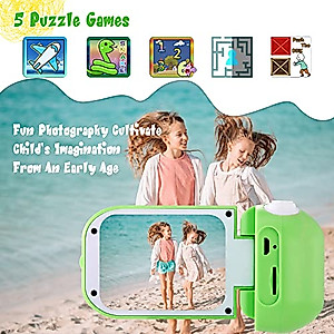 Camera for Kids 3-10 Years,Kids Digital Camera Christmas Birthday Gifts for Boys and Girls,2.4 Inch 1080p Dual Lens Children Video Camera Toys (32G)