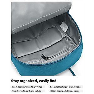 HotStyle BESTIE Mini Backpack Purse Small Bag with Multiple Pockets, Little Size Cute for Day Tirp, Travel & Everyday, Teal