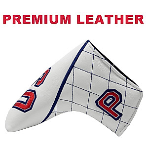 Barudan Golf Blade Putter Head Cover Headcover - Putter Cover for Blade Style Putters, Magnetic USA Putter Headcover with Magnet for Men