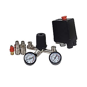 Air Compressor Pressure Switch Pressure Switch with Regulator Control Valve Gauge,Air Pump Air Compressor Parts,Pressure Switch Assembly of Pressure Regulating Valve