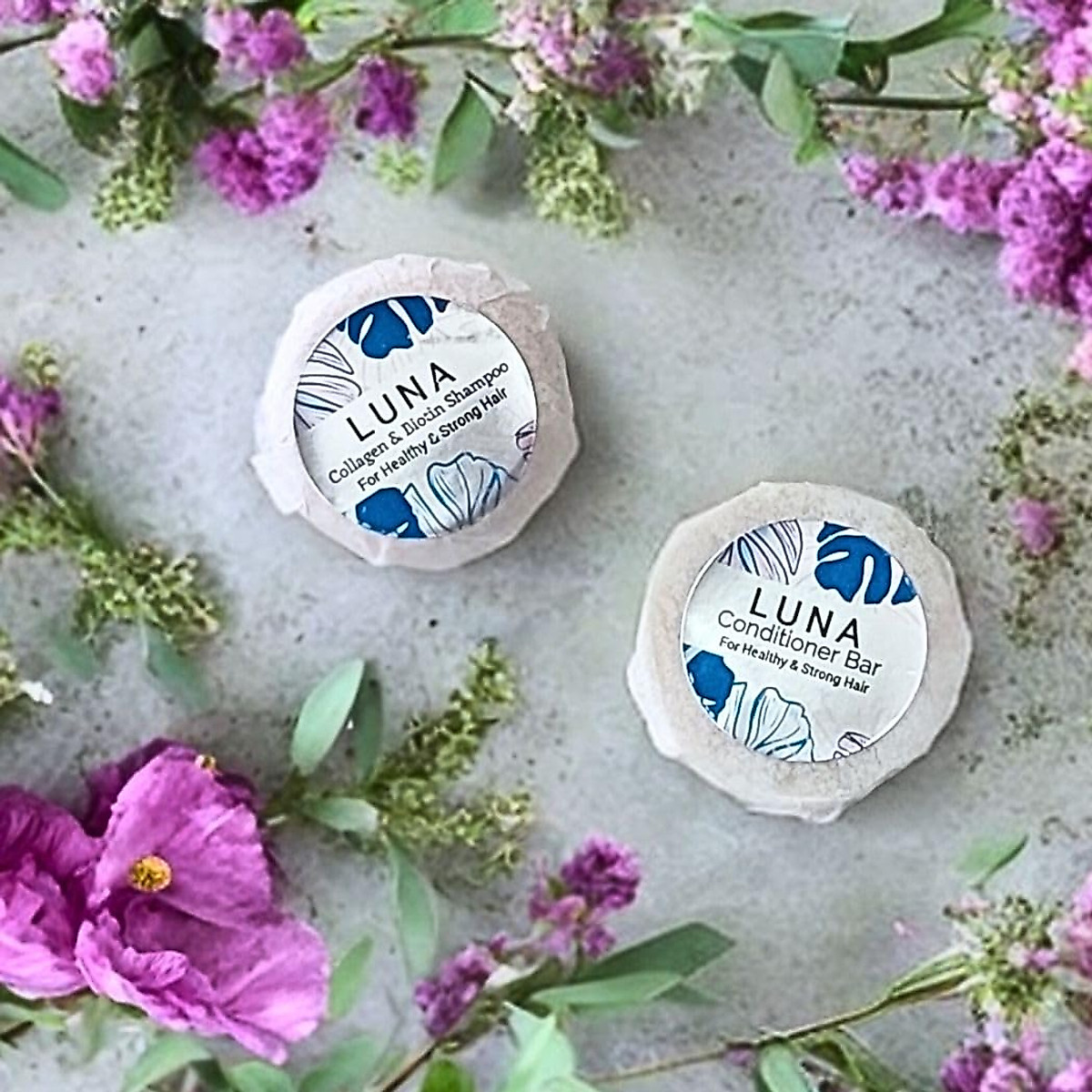 Luna Collagen & Biotin Shampoo And Conditioner Bar (Shampoo & Conditioner Set)