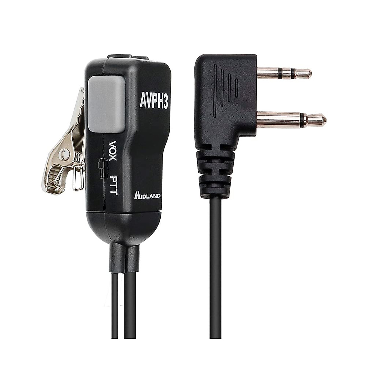 Midland AVPH3 Transparent Security Headsets with PTT/VOX (6-Pack)