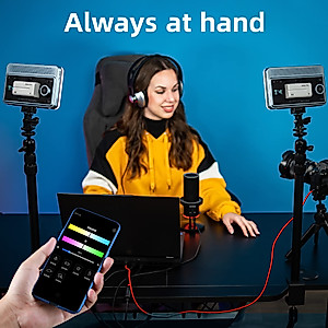 VILTROX 18W 2800K-6800K CRI 95+ On Camera LED Panel Video Light, 1800LUM Smartphone Control LED Key Light, Dimmable Photography Fill-in Lamp 10 Lighting Effects for Photography YouTube Tiktok