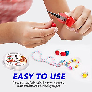 Clear Fishing Line, 110 Yard Nylon Fishing Wire String, [2024 Upgrade] Clear Beading String for Hanging Decorations DIY String Cord