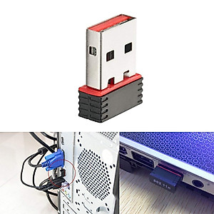 Zibo Mini USB Wifi Wireless Adapter, 150Mbps, Supports Windows XP, Vista, 7, 8 and Linux