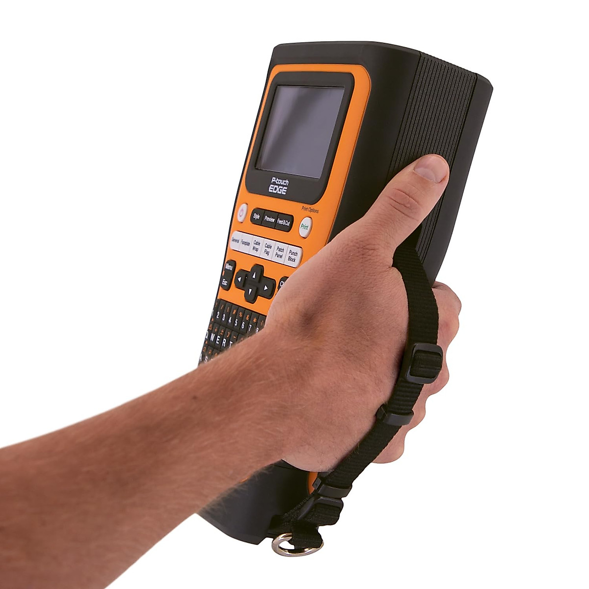 Brother P-Touch-E550W Hand-Held Labeler (UX0987),Black/orange