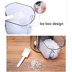 XKONG Manual Ice Crusher With，Ice Crusher ，Manual Rotary Ice Crusher，Crushes Ice to Your Desired Fineness ，Non-Slip Easy to Use Ice Crusher Hand Crank