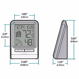 La Crosse Technology 302-1409-BW-W-INT Data Logger Indoor Comfort Meter, White