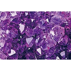 CSFOTO Polyester 7x5ft Crystal Backdrop Bright Violet Texture Amethyst Backdrop Crystal Quartz Jewellery Sparkle Brilliance Ornament Gemstone Background for Photography