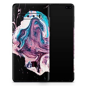 DesignSkinz Liquid Abstract Paint V62 Protective Vinyl Decal Wrap Skin Cover Compatible with The Samsung Galaxy S20 (Screen Trim & Back Glass Skin)
