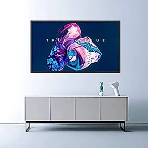 FMOGE Projector Screen Indoor Outdoor Collapsible Portable Projector Screen Anti-Crease Foldable Easy to Install 16:9 HD Portable Projector Screen (Color : White, Size : 72inch)