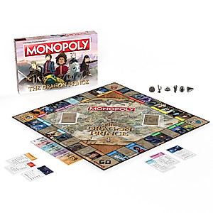 Monopoly: The Dragon Prince | Buy, Sell, Trade Characters Such as Ezran, Rayla, and Callum from The Netflix Series | Classic Monopoly Game | Officially-Licensed The Dragon Prince Merchandise