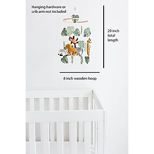 Jungle Animals Baby Mobile, Room Decor, Safari Theme Nursery, Wild Animals Decoration