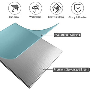 Outdoor Garden Metal Shed 6' X 4' Storage Shed Utility Tool Backyard Lawn Green w/Door