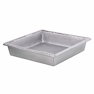 Napkin Holder Beaded Edge Metal Flat Napkin Box - Dinner