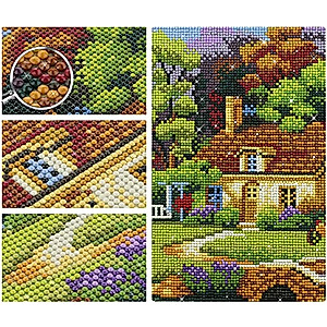 Caievy Dancer Angel Painting Poster 5D Dancing Little Girl Diamond Painting Kit DIY Round Crystal Diamond Adult Kids Diamond Painting Kit for Home Dance Studio Decoration 12X18inch