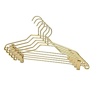 n/a 5pcs Trouser Hangers Clothes Hanger Matte Aluminum Alloy Traceless Dress Pants Towel Hanger Wardrobe (Color : 2)