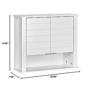RiverRidge White Madison Collection 2-Door Wall Cabinet